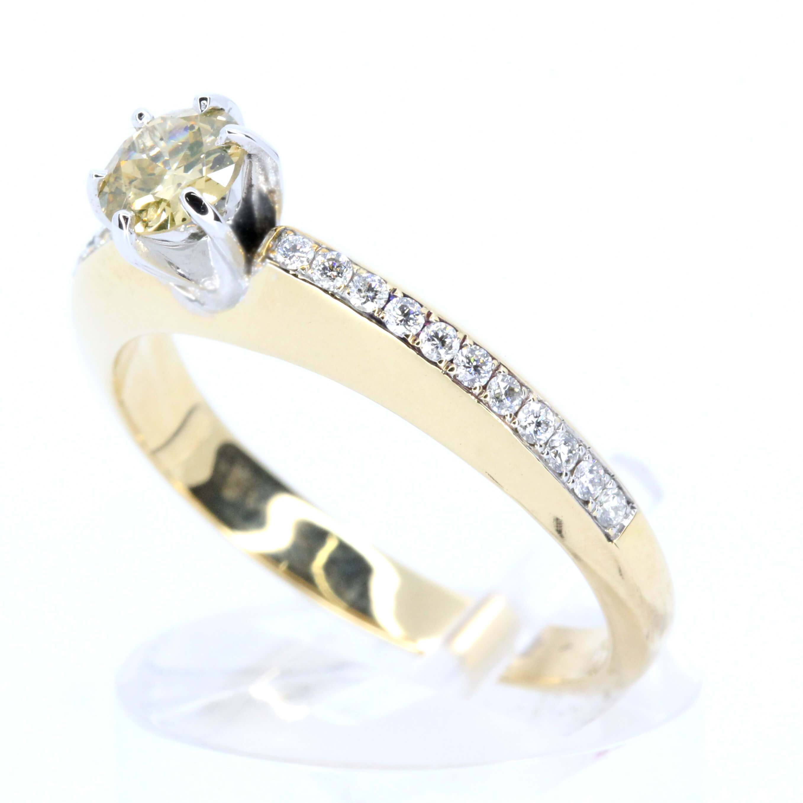 18ct Yellow Gold Yellow Diamond Ring | Allgem Jewellers