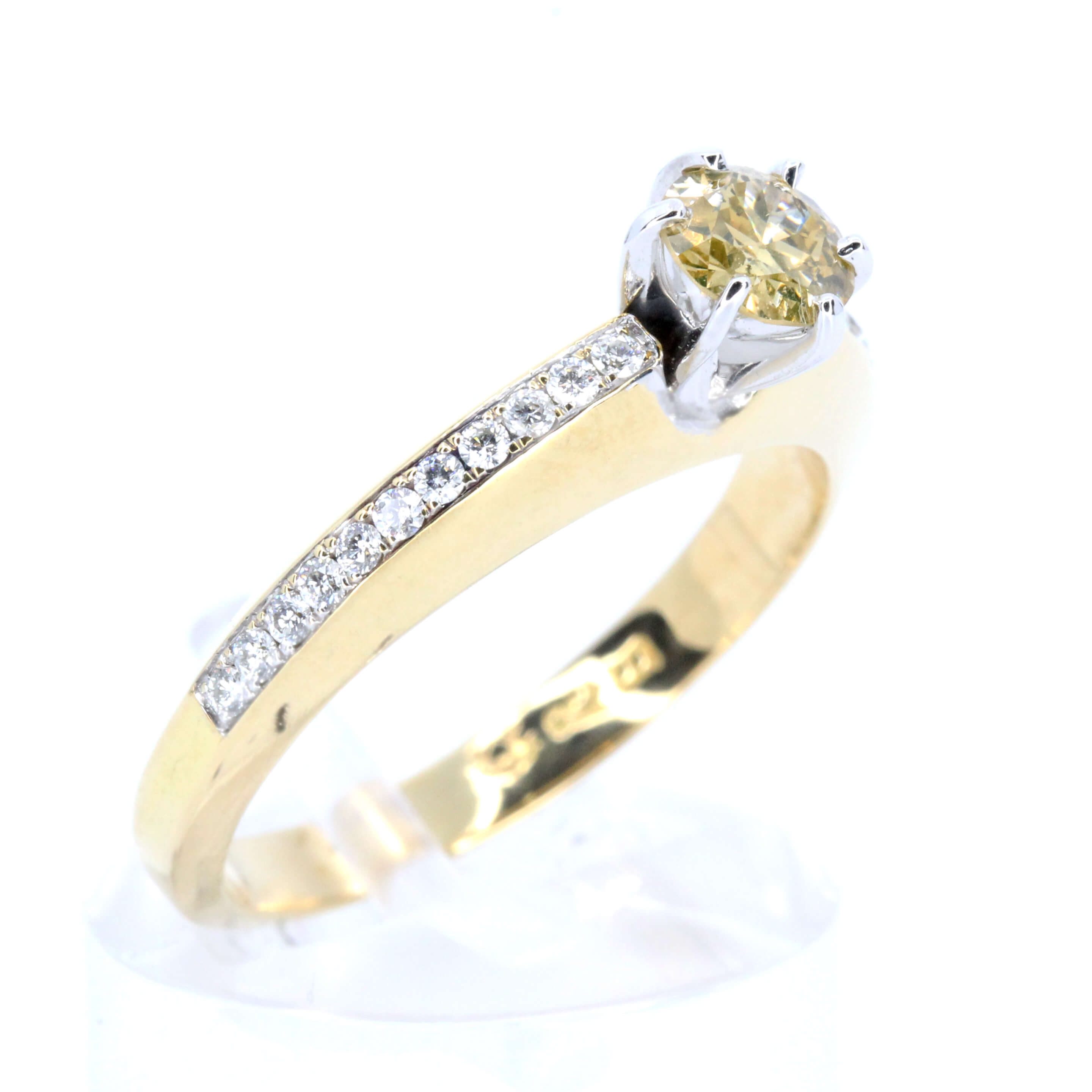 18ct Yellow Gold Yellow Diamond Ring | Allgem Jewellers