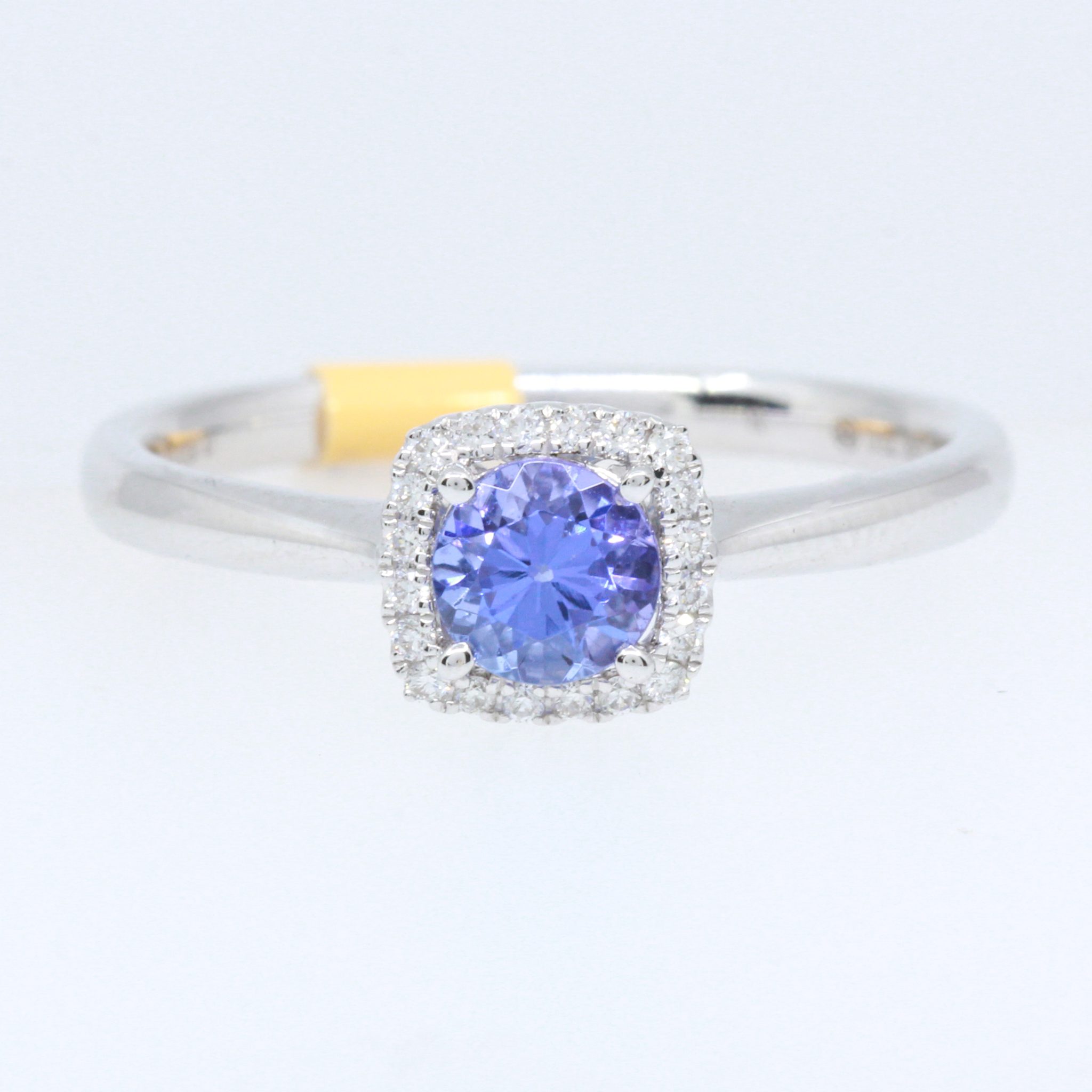 18ct White Gold Tanzanite and Diamond Ring | Allgem Jewellers