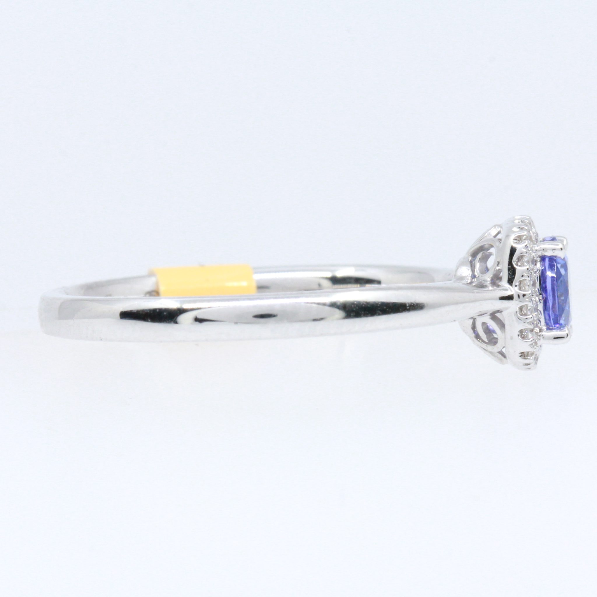 18ct White Gold Tanzanite and Diamond Ring | Allgem Jewellers