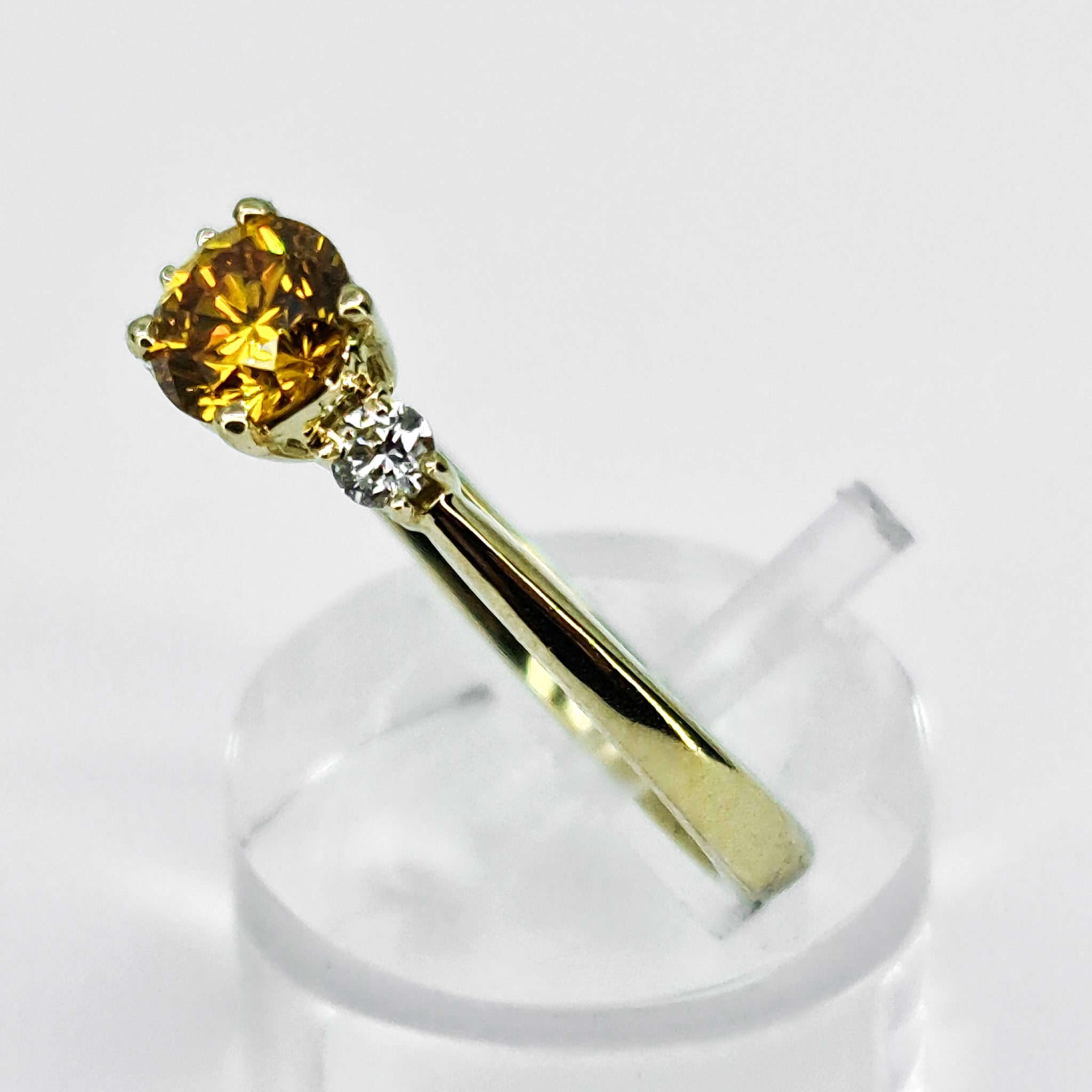 18ct Yellow Gold Yellow Lab Grown Diamond Ring | Allgem Jewellers