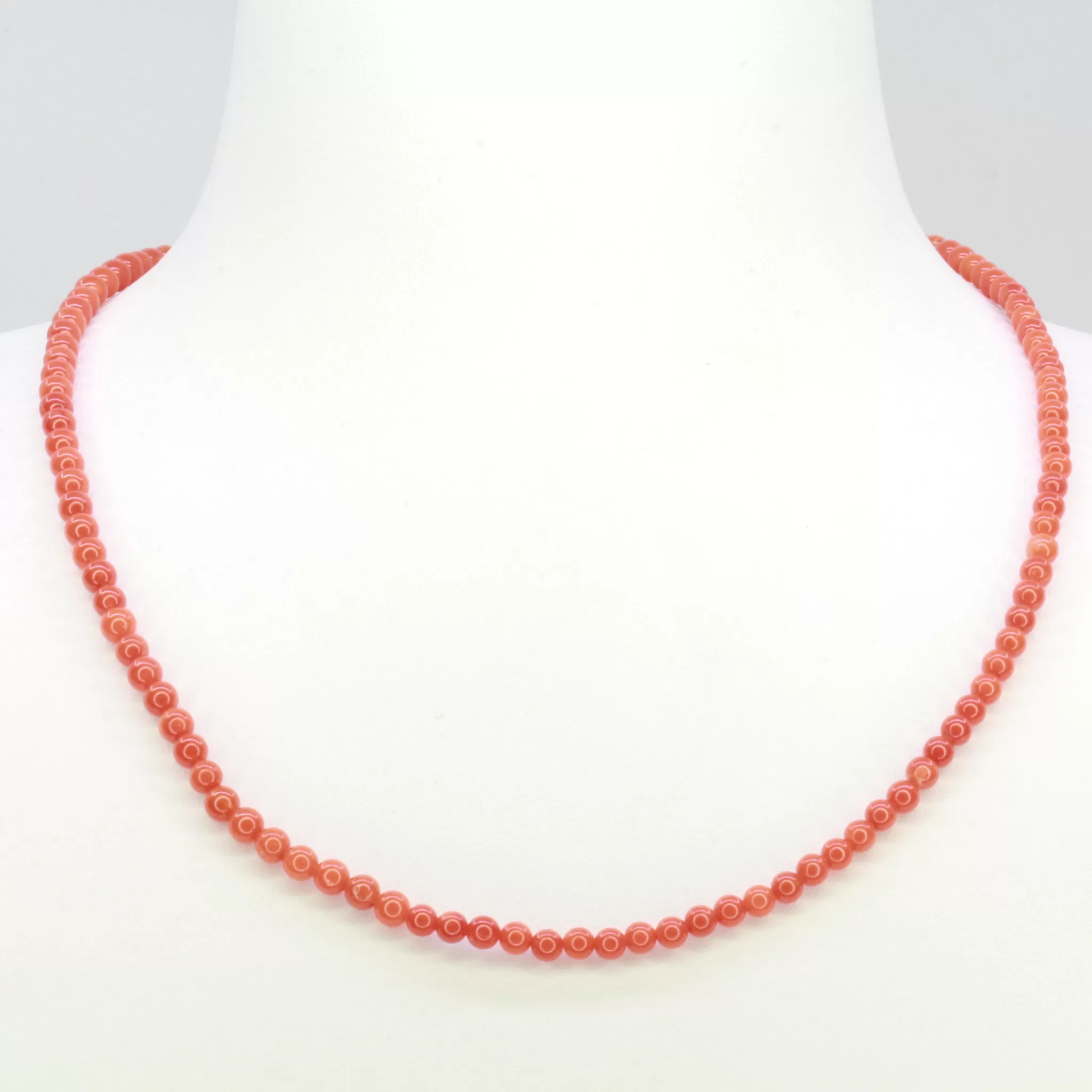 Natural Red Coral Strand With 14ct Gold Clasp | Allgem Jewellers